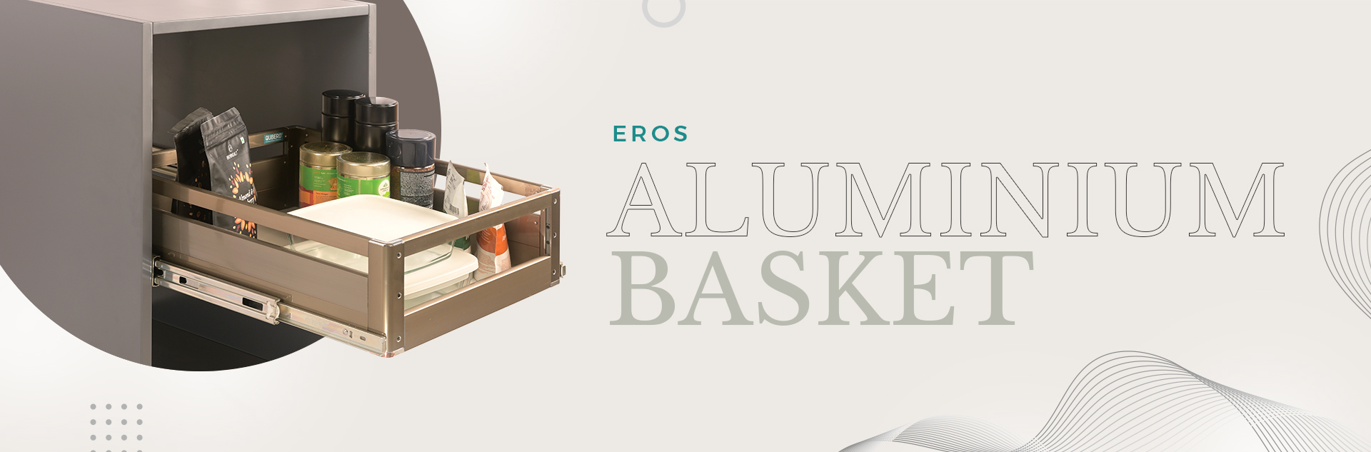 Best Storage choices: Aluminium Basket Landing by Qubero